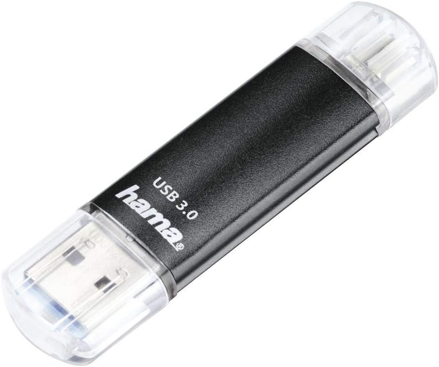 Hama"Laeta Twin" USB Flash Drive | USB 3.0 | 256GB | 40MB/s | black ...