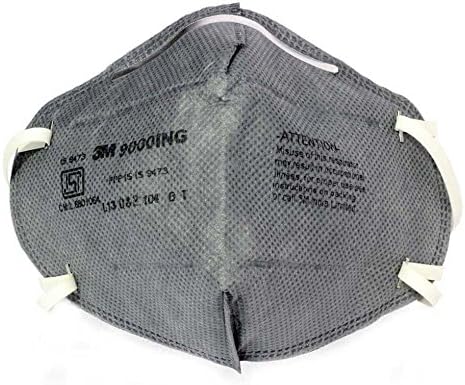 3M 9000ING Disposable Respirator BIS P1 Face Mask, Non Woven Fabric ...