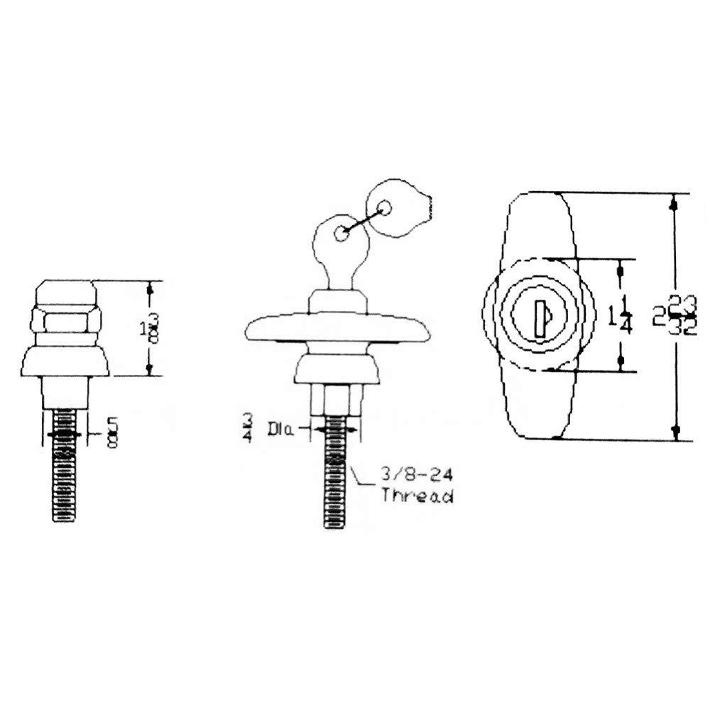 Snapklik.com : Bauer Products T-Handle Model T501-L, For Leer 100-LE-XL