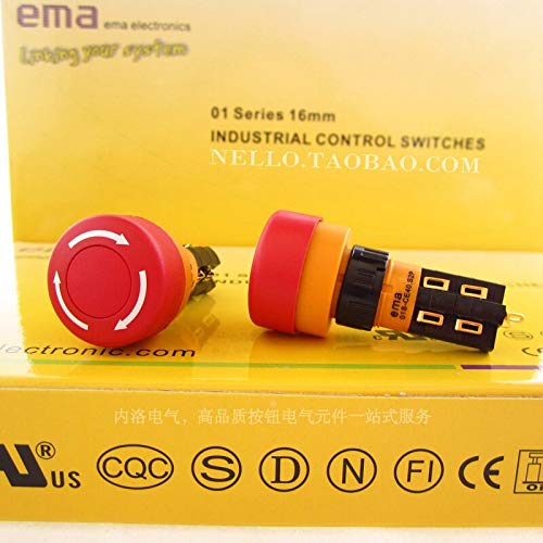 [SA]Imam EMA 16mm Emergency Stop Button Switch 01S-CE40.S2P not ...