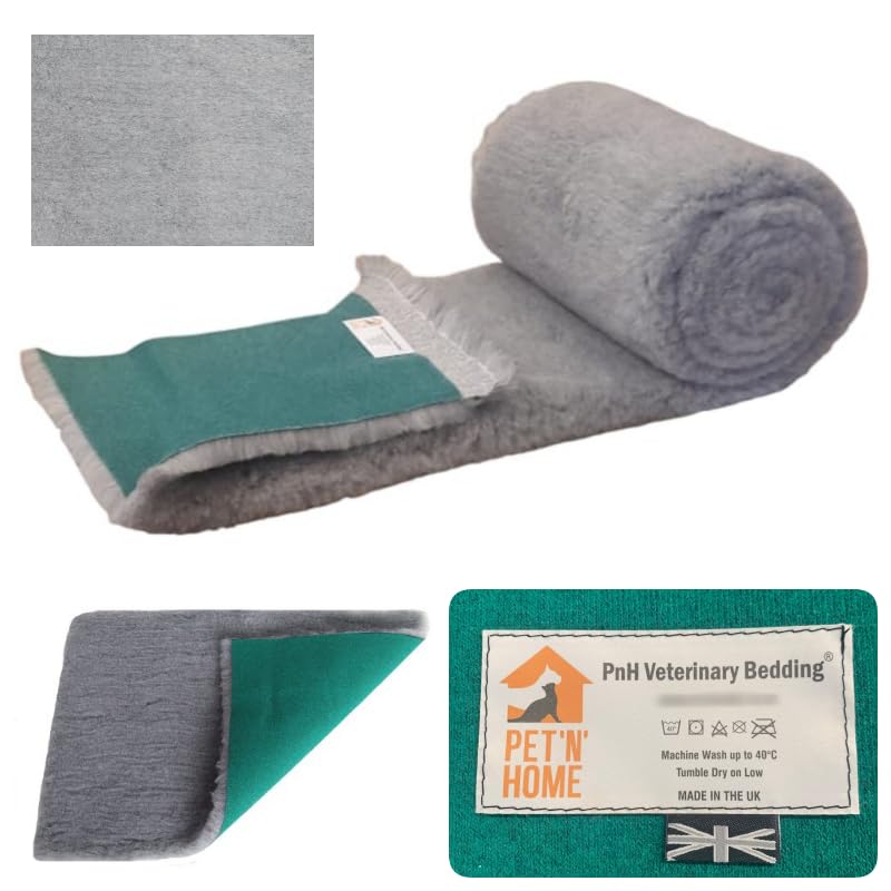 PnH Veterinary Bedding® GREY Vet Bedding, Whelping Fleece - Puppy/Dog ...