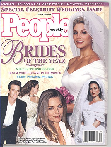 People Weekly Magazine July 25, 1994 (Brides of the Year): Jason ...