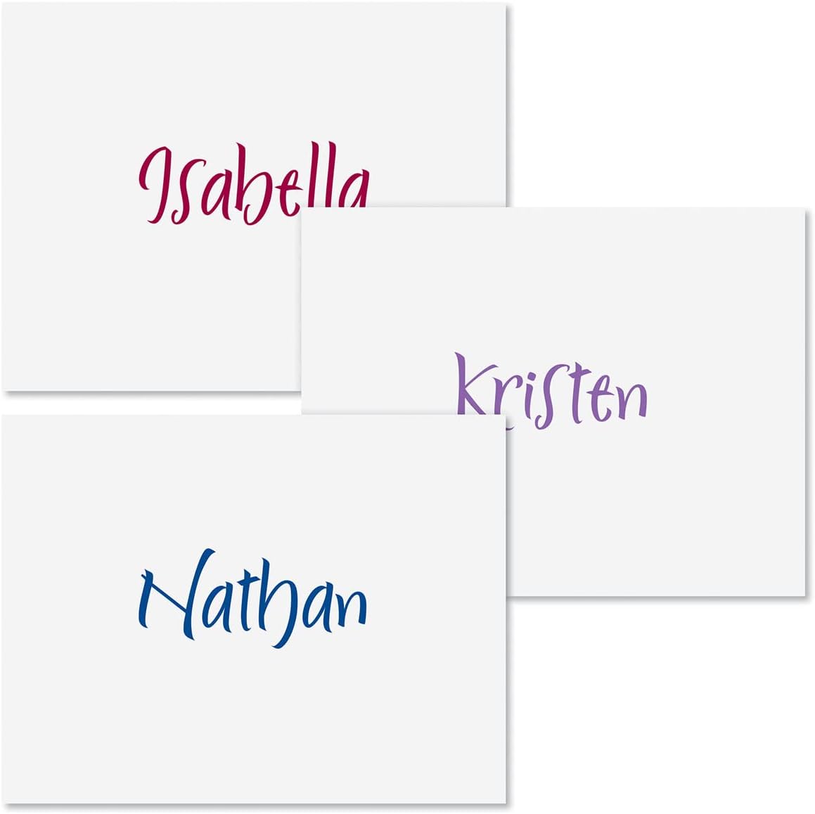 Amazon.com : Elegant Personalized Note Card Set (3 color choices) - 24 ...