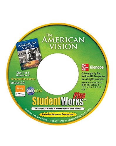 The American Vision, StudentWorks Plus CD-ROM (UNITED STATES HISTORY ...