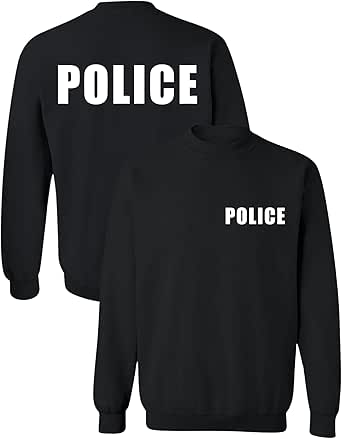 Amazon.com: ALLNTRENDS Police Sweatshirt Law Enforcement Crewneck ...