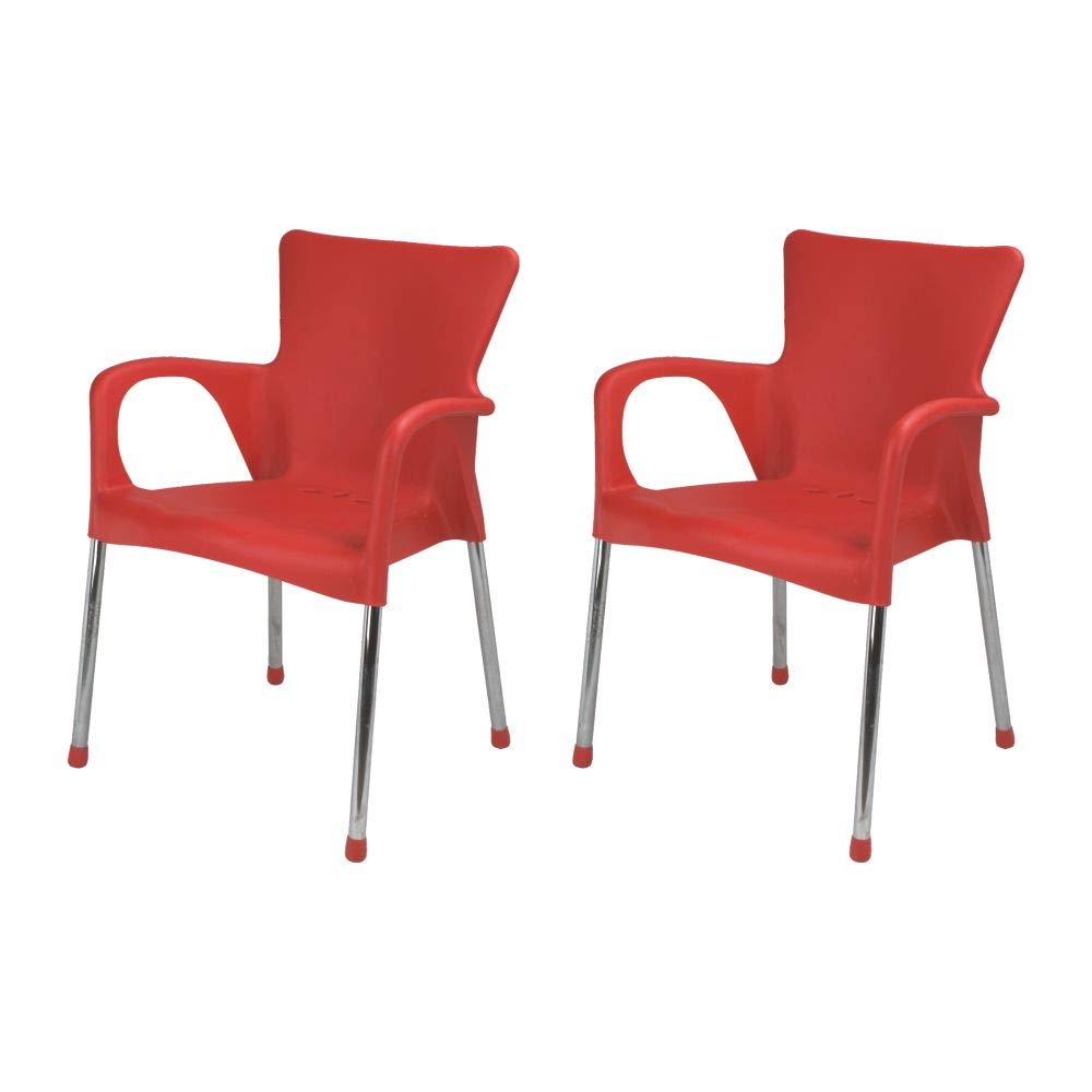 National Atlantis Chair - (Red) Pack of 2 : Amazon.in: Home & Kitchen