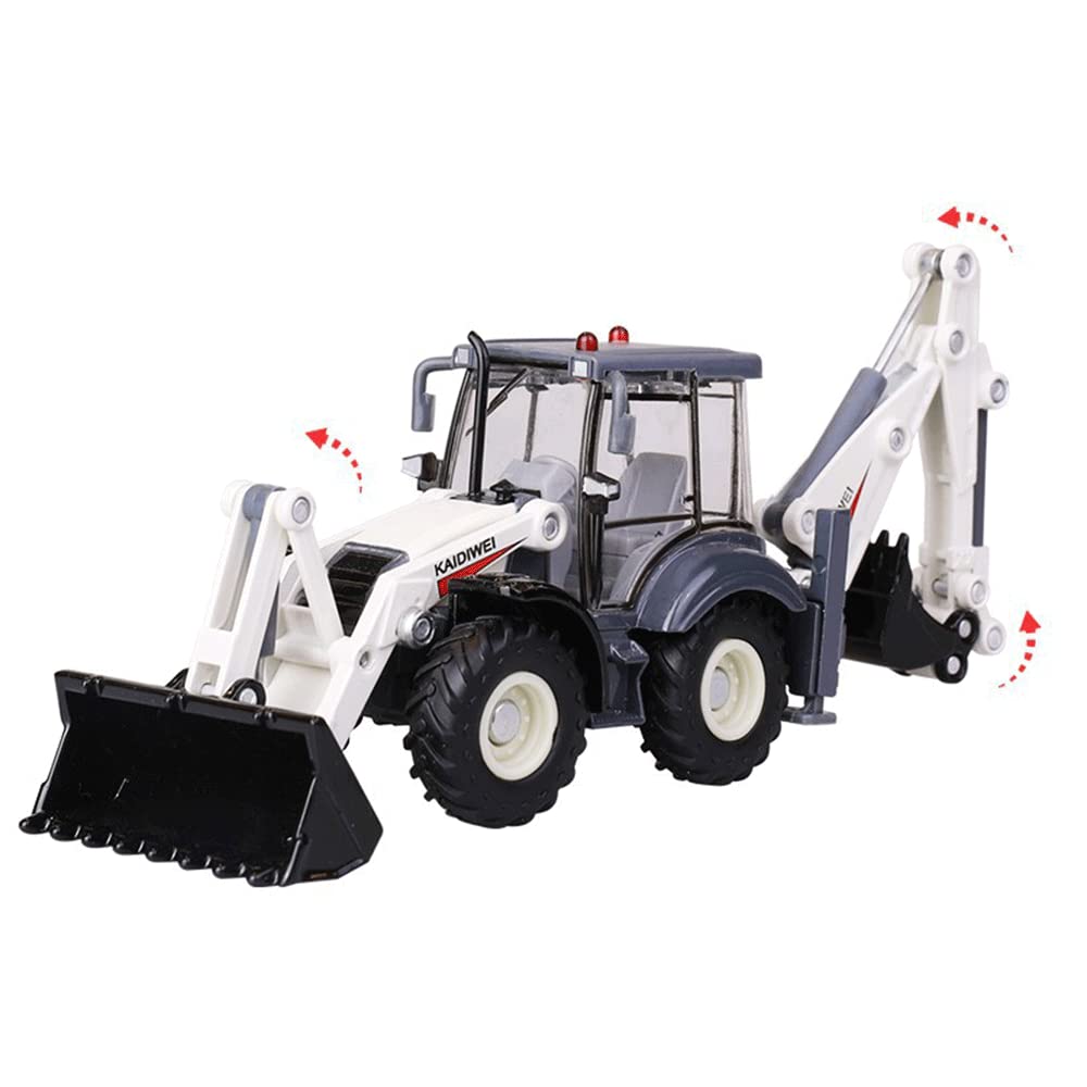 Buy YQINGBO Two-way Backhoe Digger Model 1/50 Scale Rubber Tire Heavy ...