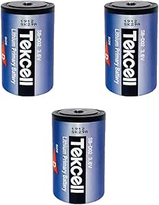 Amazon.com: RUNAAJA (3-Pack) SB-D02 3.6V 19000MAH Size D Non-Rechargeable Lithium Battery for ...