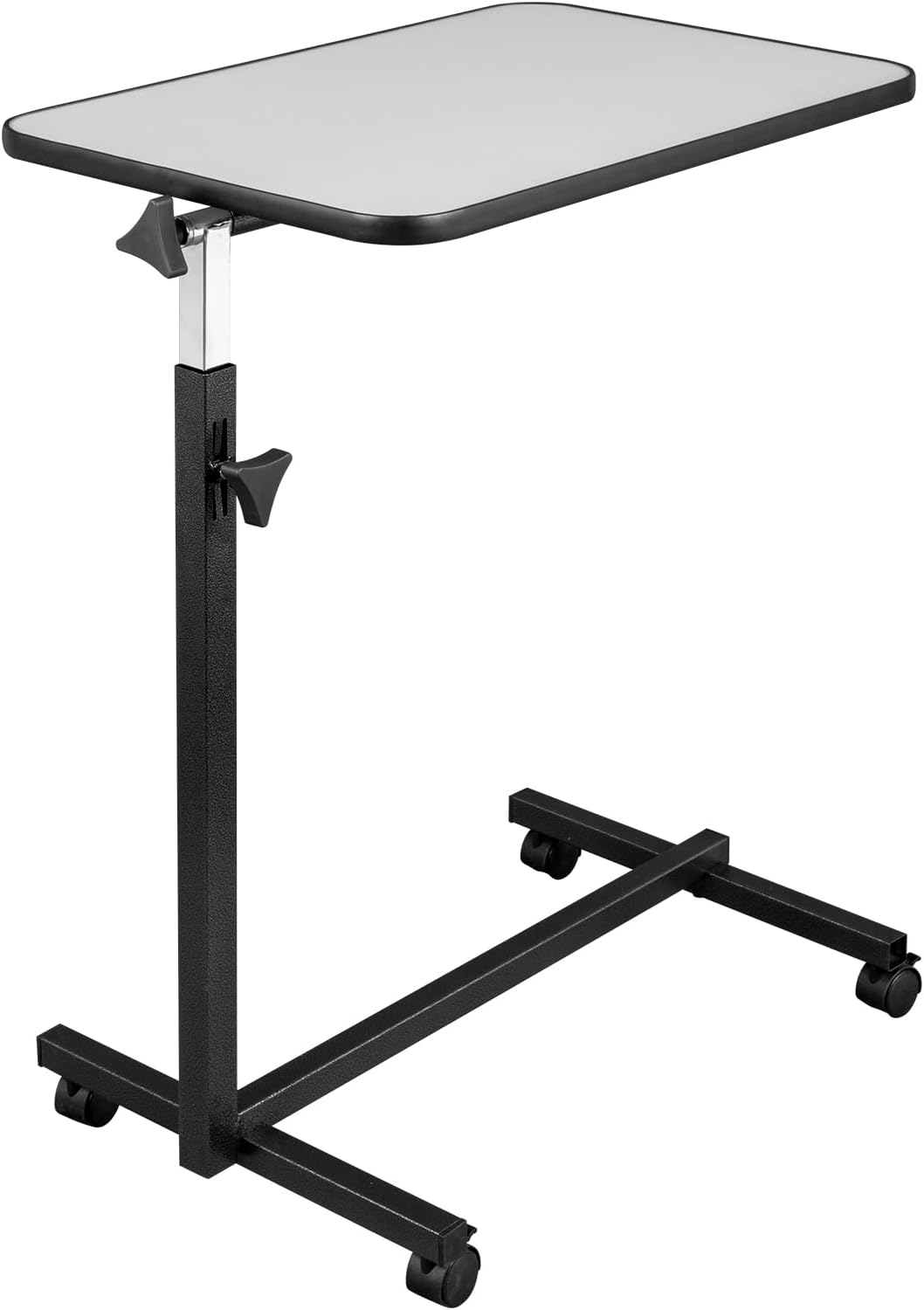 Amazon.com: Kcelarec Adjustable Overbed Bedside Table with Wheels ...