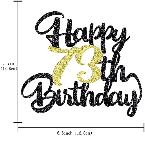 Snapklik.com : 73th Happy Birthday Cake Topper Happy Birthday Cake ...
