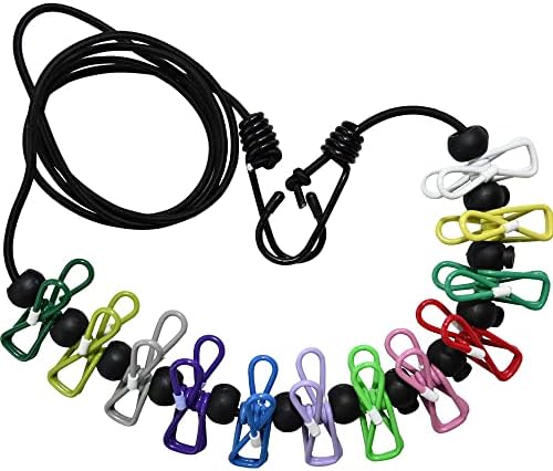 1 Pack Portable Clothesline, Elastic Clothesline Travel Washing Line ...