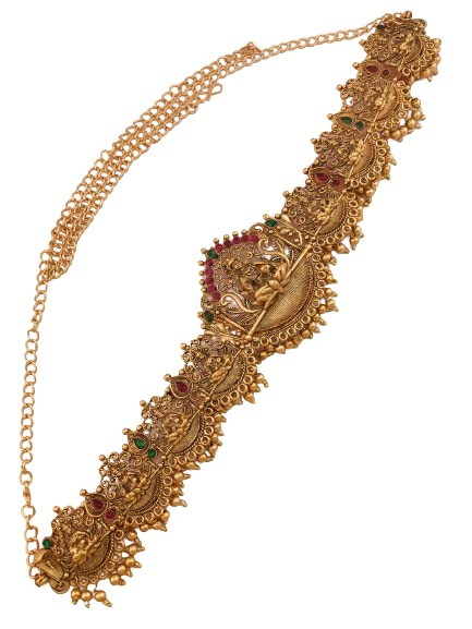 Buy The Opal Factory Traditional Temple Lakshami/Tagdi/Belly Chain ...