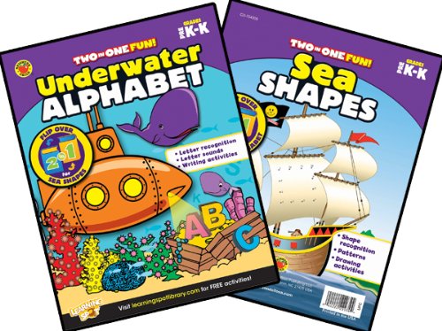 Amazon.com: Underwater Alphabet & Sea Shapes, Grades PK - K (Two-In-One ...