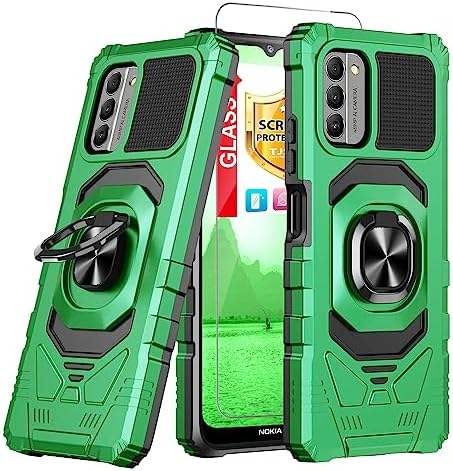 Amazon.com: TJS Compatible for Nokia G310 5G Phone Case Green | with ...