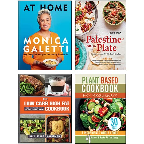 At Home [Hardcover], Palestine on a Plate [Hardcover], The Low Carb ...