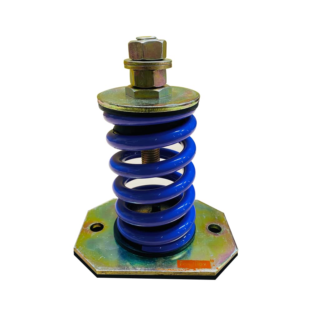 Easyflex Open Spring Mount Vibration Isolator with 6mm Rubber Pad, 660 ...