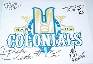 Amazon.com: Hartford Colonials Football Team Signed Photo 2 ...