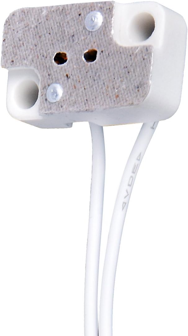 6 Pack G4 GX5.3 Lamp Holder Rectangular Porcelain Socket for MR16 MR11 ...