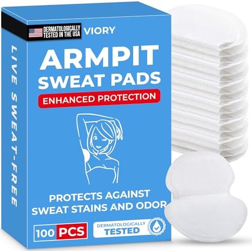 Amazon.com : 80PCS Armpit Sweat Pads for Under Arms - Extra Comfort ...