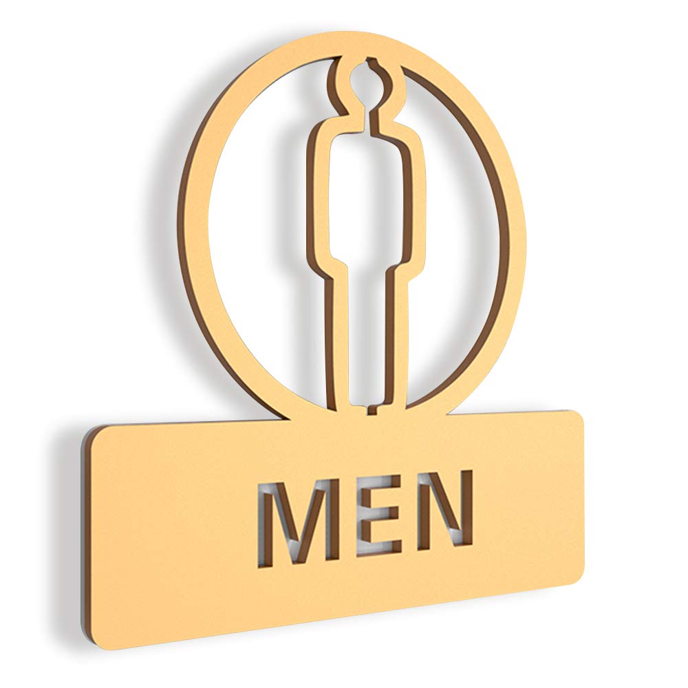 Buy 3D Hollow Toilet Sign Bathroom Sign WC Signs Upscale Clubs Hotel ...