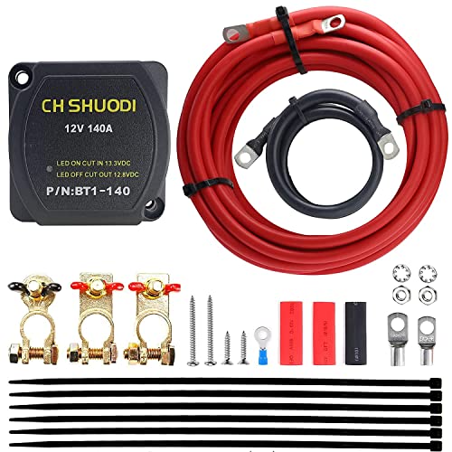 CH SHUODI 12v 140 Amp Dual Battery Isolator Kit Battery - Want It All