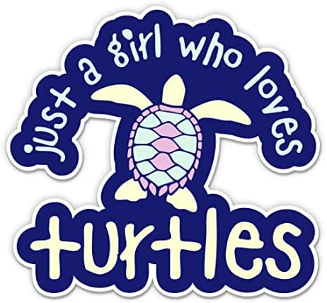 Amazon.com - Two Cute Turtles Sticker - 3" Each Laptop Stickers ...