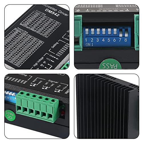 Snapklik.com : Stepper Motor Driver DM542, DC 20-50V DM542 2-Phase 128 Subdivision For Nema 17 ...