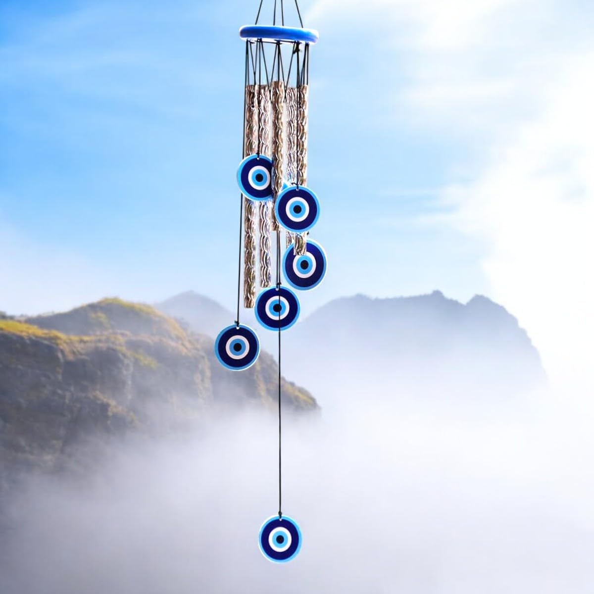 Paradigm pictures Evil Eye Wind Chime Home Decor Items- Wind Chimes ...