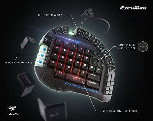 해외직구전문 쇼핑365 Beastron Aula Excalibur One Handed Mechanical Gaming ...