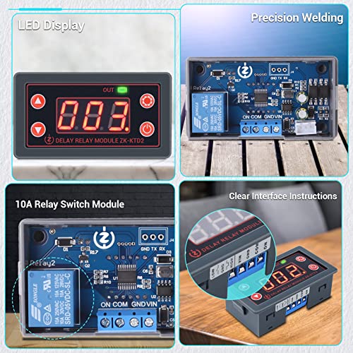 Snapklik.com : Timer Relay, Icstation Delay Relay DC 5V-30V Time Delay Switch 12V 24V 10A ...