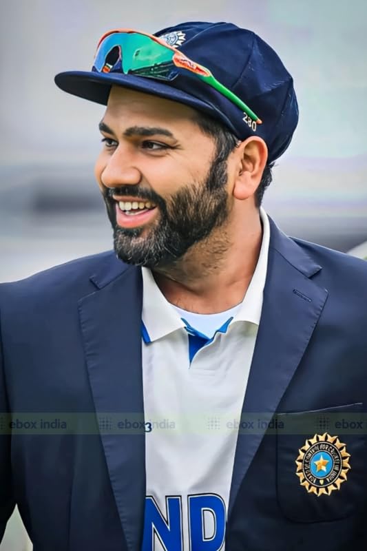 Poster of Rohit Sharma Cricketer, Rohit Sharma Posters for Room Wall ...