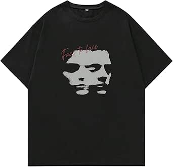 SOLY HUX Men's Y2k Graphic Tees Letter Skull Print Short Sleeve Gothic T Shirt Tops | Amazon.com