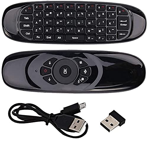 VOOCME Genuine Mini Air Mouse C120 2.4G Wireless Remote Combo Built-in ...