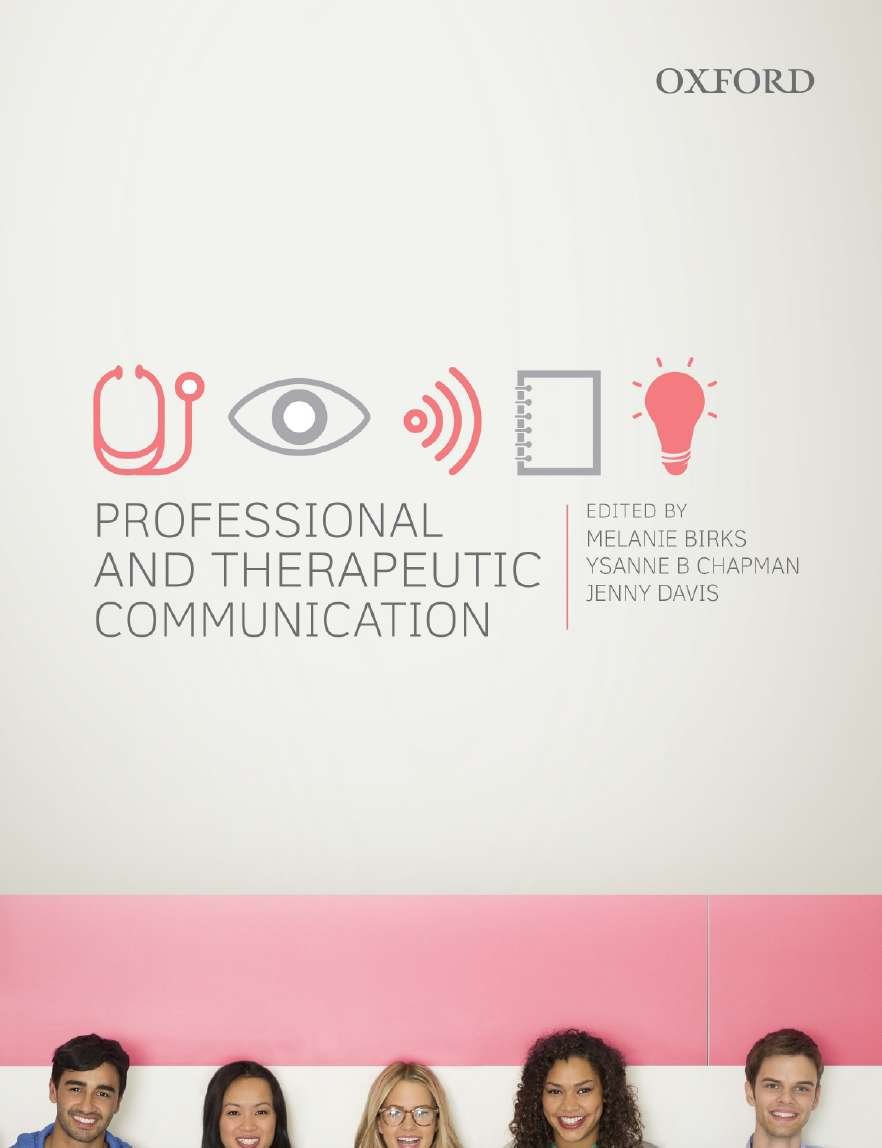 Professional and Therapeutic Communication: 9780195591064: Medicine ...