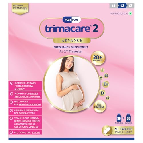Trimacare 2 | Prenatal Multivitamin For Pregnancy | Iron, Calcium, Veg ...
