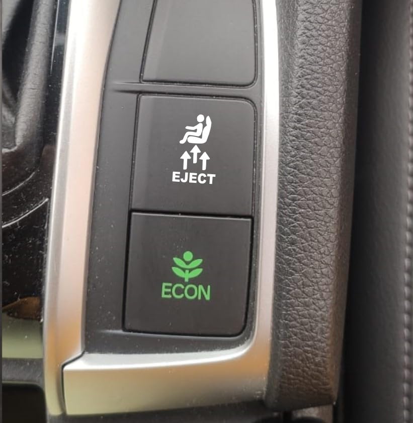 Amazon.com - Car Blank Button Stickers | Seat Eject | Pack of 2 | car ...