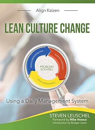 Lean Culture Change: Using a Daily Management System: Leuschel, Steven ...