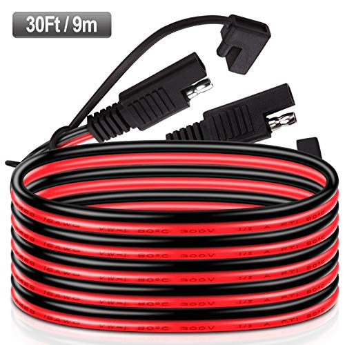Snapklik.com : SAE Extension Cable 16 Gauge 30Ft 9M SAE To SAE ...
