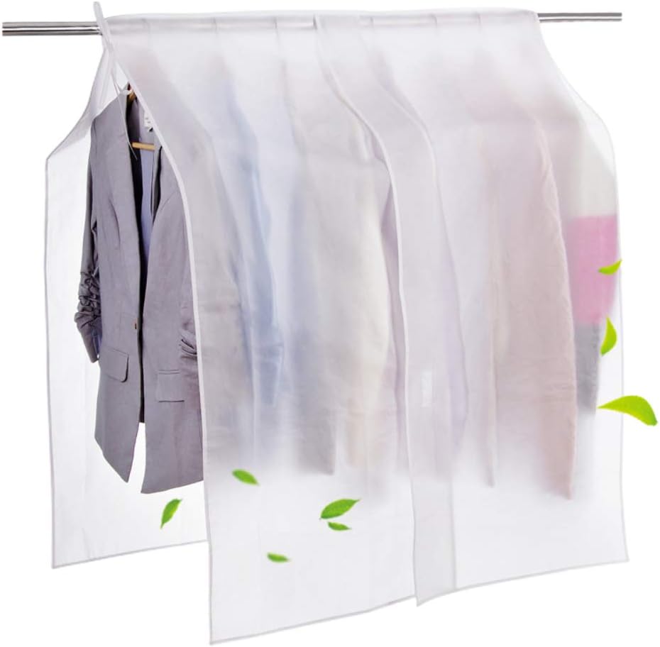 Amazon.com: Clothes Dust Covers, Large Hanging Garment Rack Cover ...