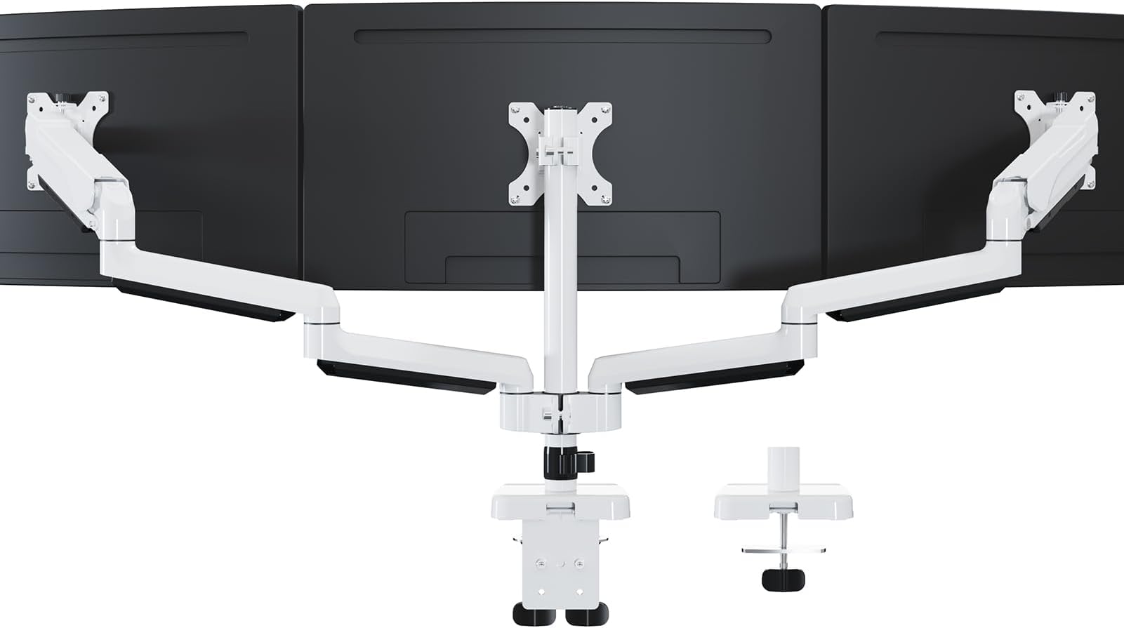 Amazon.com: MOUNTUP Triple Monitor Mount, 3 Monitor Stand Desk Arm for ...