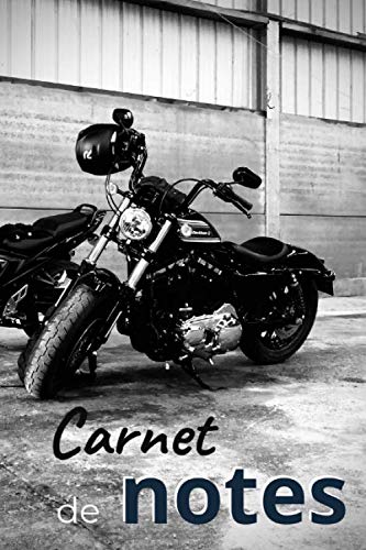 Carnet de notes: Jolie carnet de moto custom - 100 pages de note ...