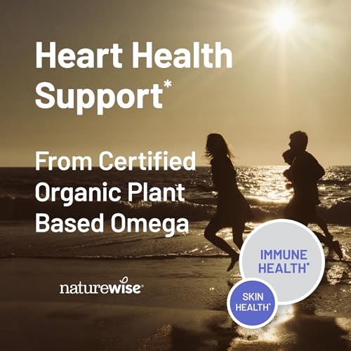 NatureWise Flaxseed Oil 1200 mg, Fish Free Omega 3 Supplement with ...