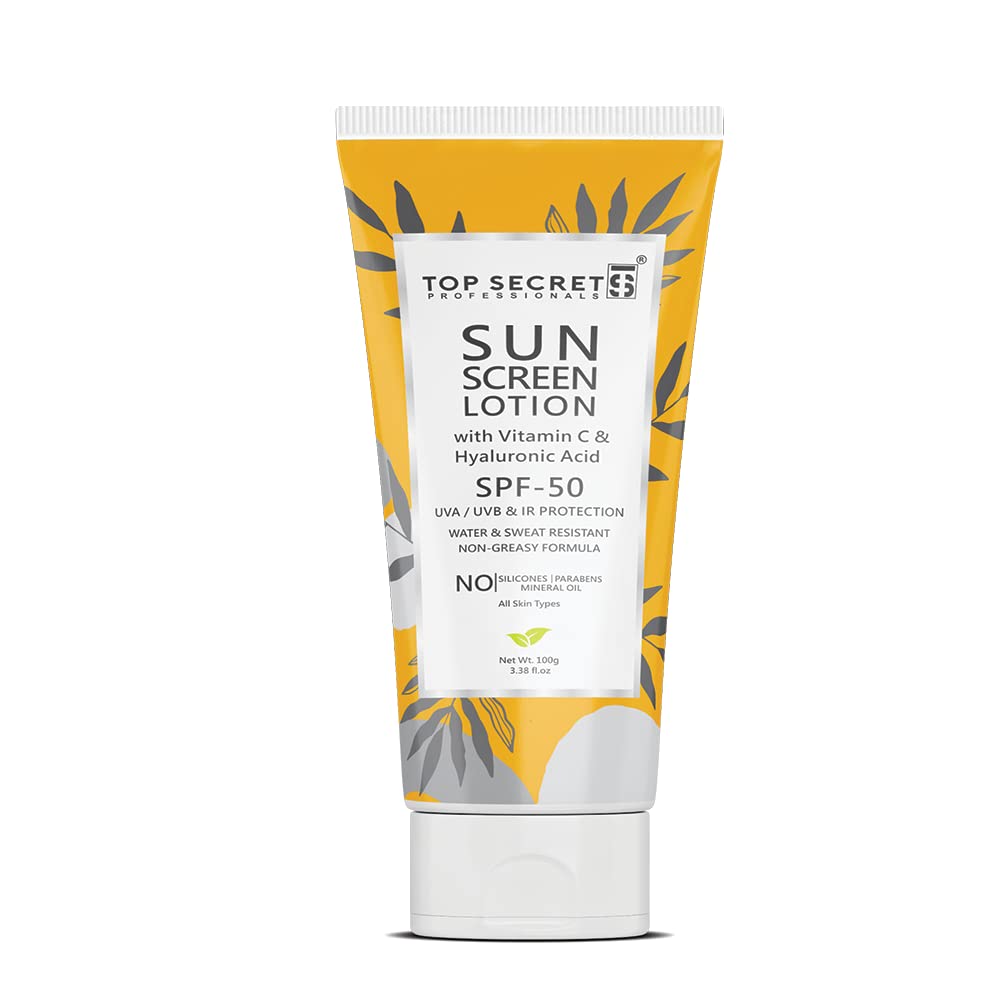 Top Secret Sunscreen Lotion SPF 50 : Amazon.in: Beauty