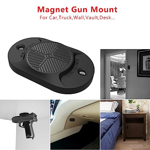 Snapklik.com : LINKNOWN Gun Magnet Mount 4-Pack 32 Lbs Magnetic Gun ...