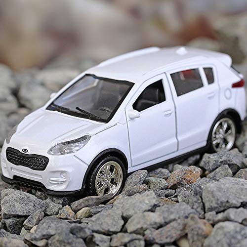1:36 Scale Diecast Metal Model Compact SUV Kia Sportage White Russian ...