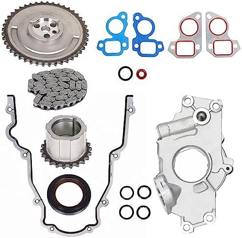 Amazon.com: Silscvtt Oil Pump and Timing Chain Kit Replacement for GMC ...