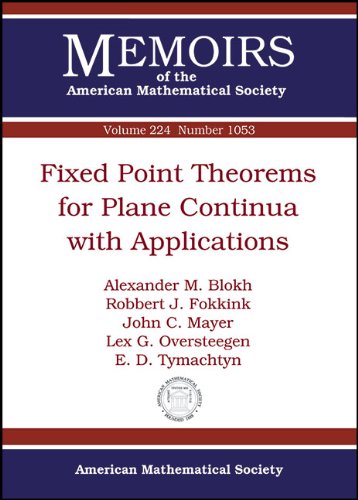 Amazon.com: Fixed Point Theorems for Plane Continua with Applications (Memoirs of the American ...