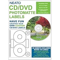 Amazon.com : NEATO CD Labels - DVD Labels - for Inkjet and Laser ...