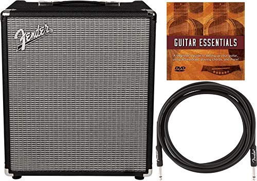 Amazon.com: Fender Rumble 100 Bass Combo Amplifier Bundle with ...