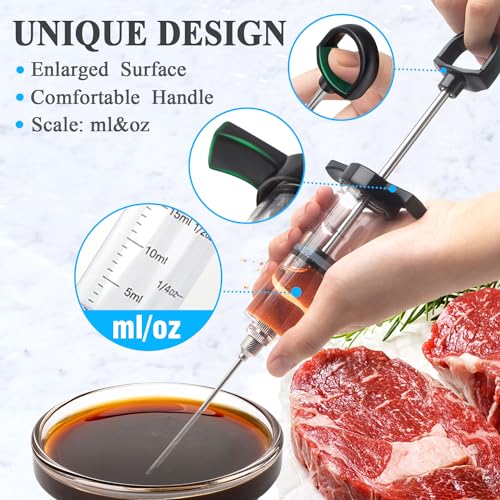 Snapklik.com : Tri-Sworker Plastic Meat Injector Kit For Smoker